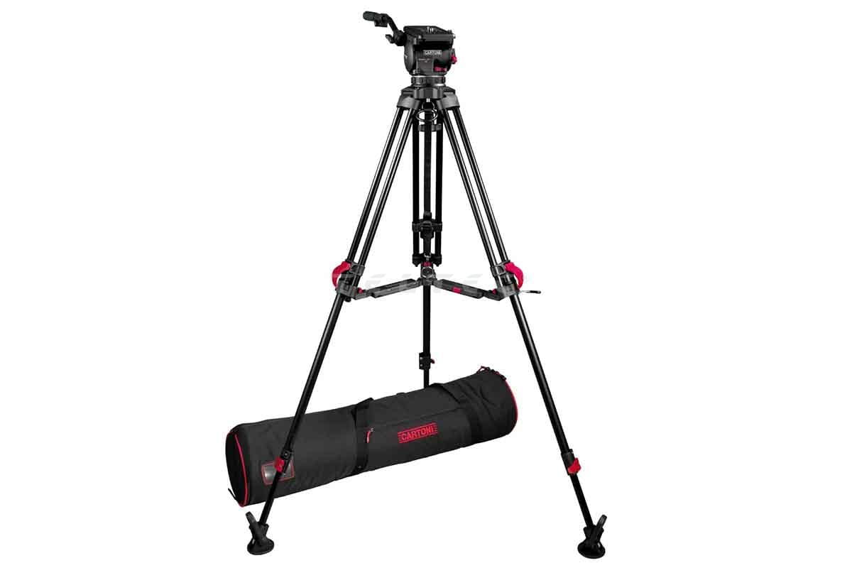 Cartoni Focus 12 - 2-Stage Red Lock ALU System KF12-RLM | Tripod Systems / Sets 100mm | Tripods ...