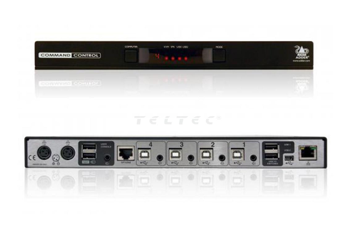 ADDER CCS-PRO4 Command & Control Switch - Teltec | Video-, Audio ...